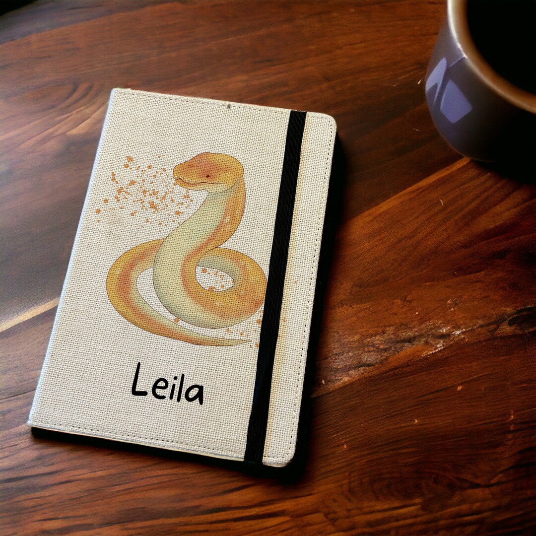 Personalised Snake A5 Notebook Custom Snake Lined Journal Reusable ...
