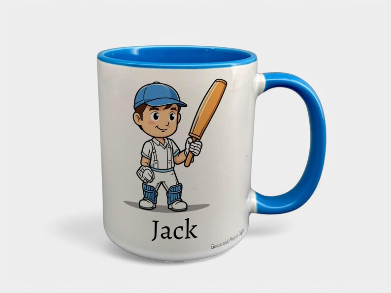 Personalised Cricket Mug, Gift for Cricket Lover, Thank You Present for ...