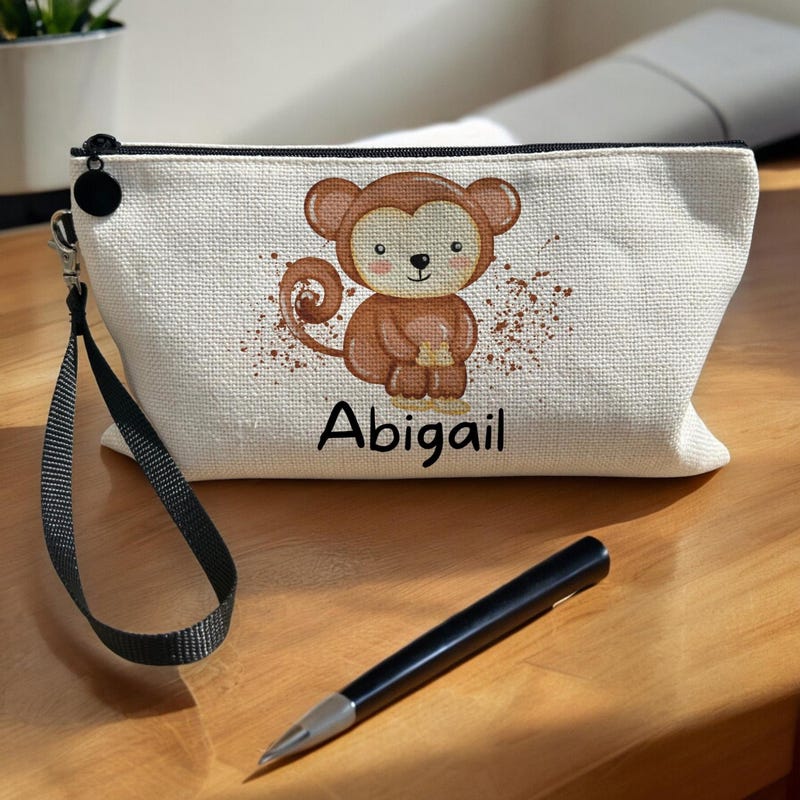 Pencil Case Monkey - Etsy UK