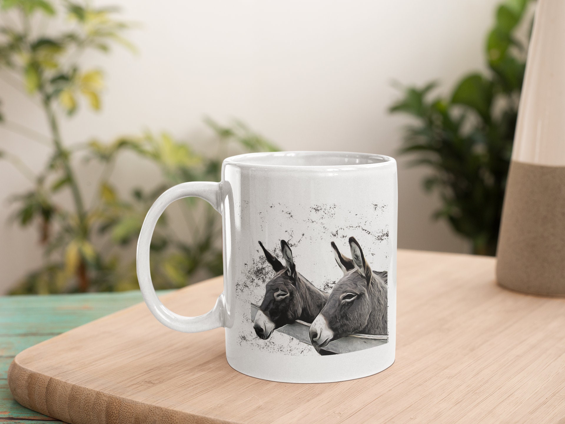 Farm Animal Donkey Mug Gift for Farmers and Smallholders | Etsy