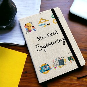 Personalised Engineering A5 Notebook - Custom Teacher Lined Journal ...