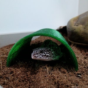 Log Hide for Leopard Geckos | Textured Cave Tunnel House for Bearded ...