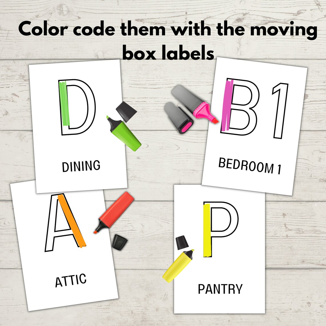 Moving Box Label Printables, Instant Download Moving Box Labels to ...
