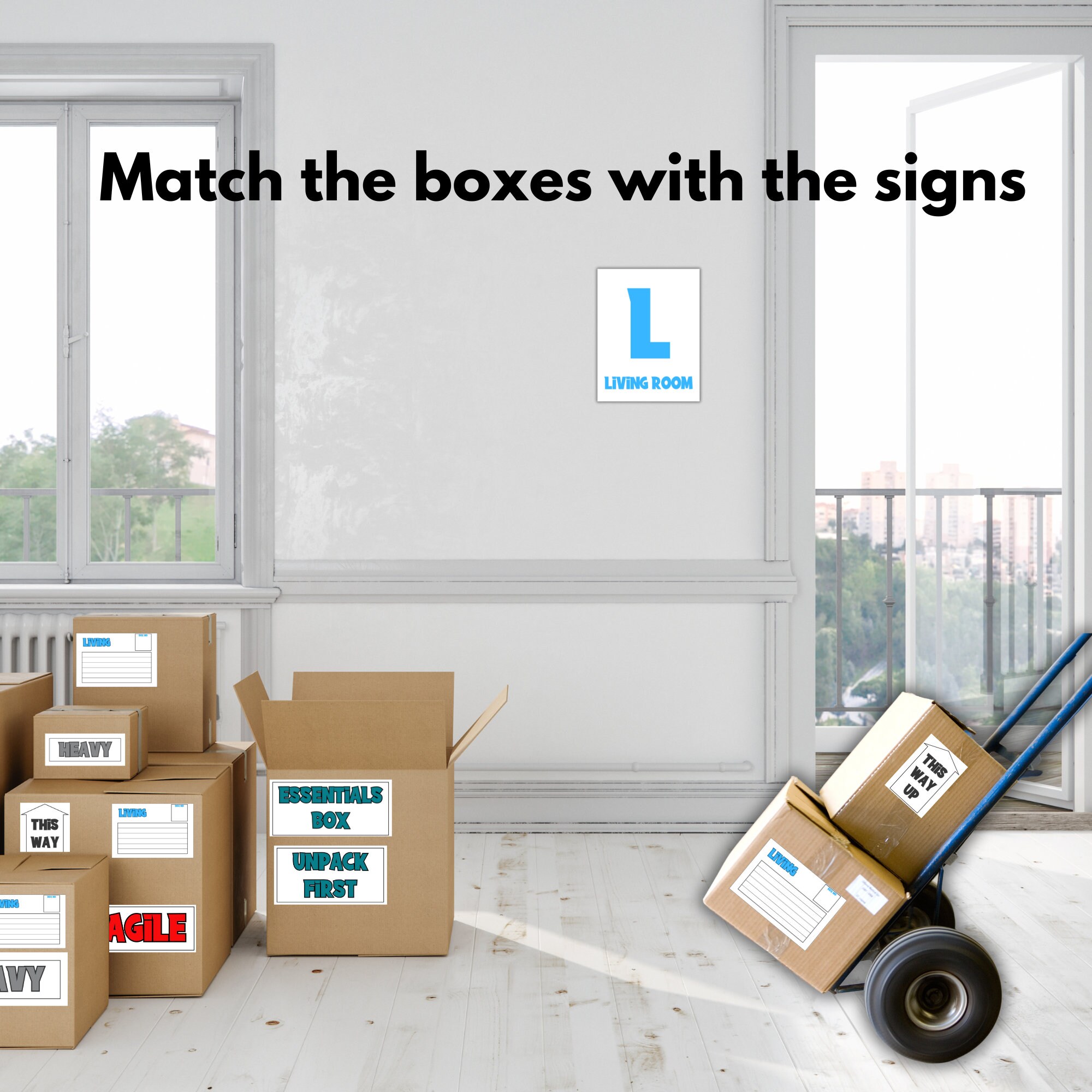 Moving Box Label Printables, Instant Download Moving Box Labels to ...