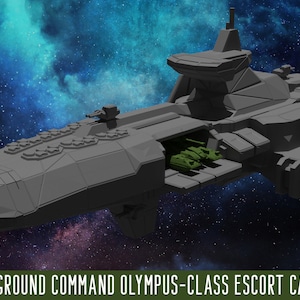 Portaaviones de escolta clase OLYMPUS del Comando Terrestre del UNSC ...