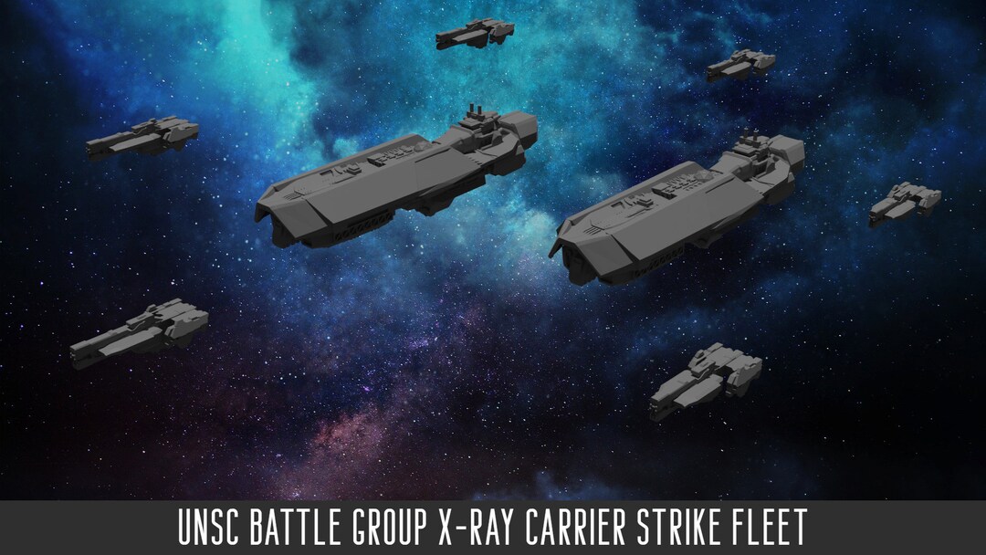 UNSC Battle Group X-ray Carrier Strike Fleet - Etsy
