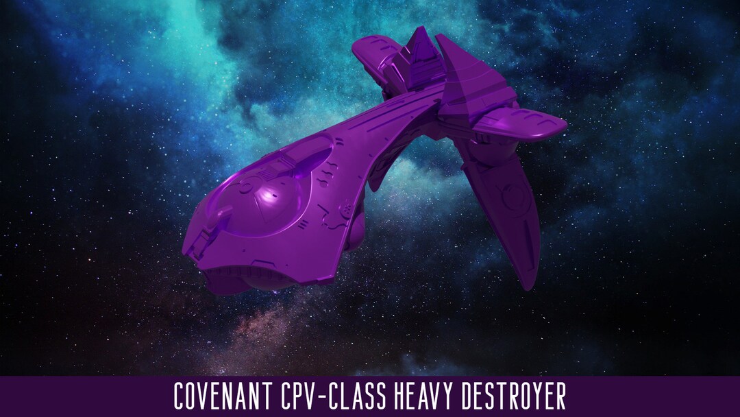 Halo Fleet Battles Covenant CPV Heavy Cruiser - Etsy