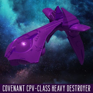 Halo Fleet Battles Covenant CPV Heavy Cruiser - Etsy