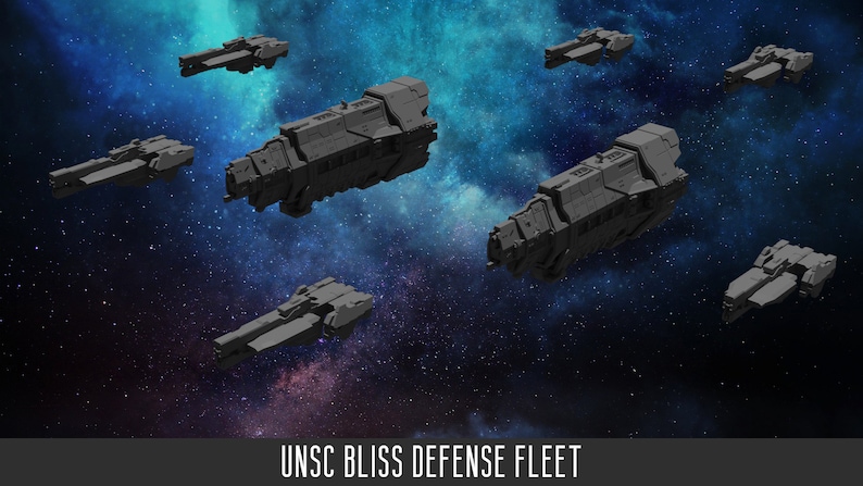 UNSC Bliss Defense Fleet - Etsy