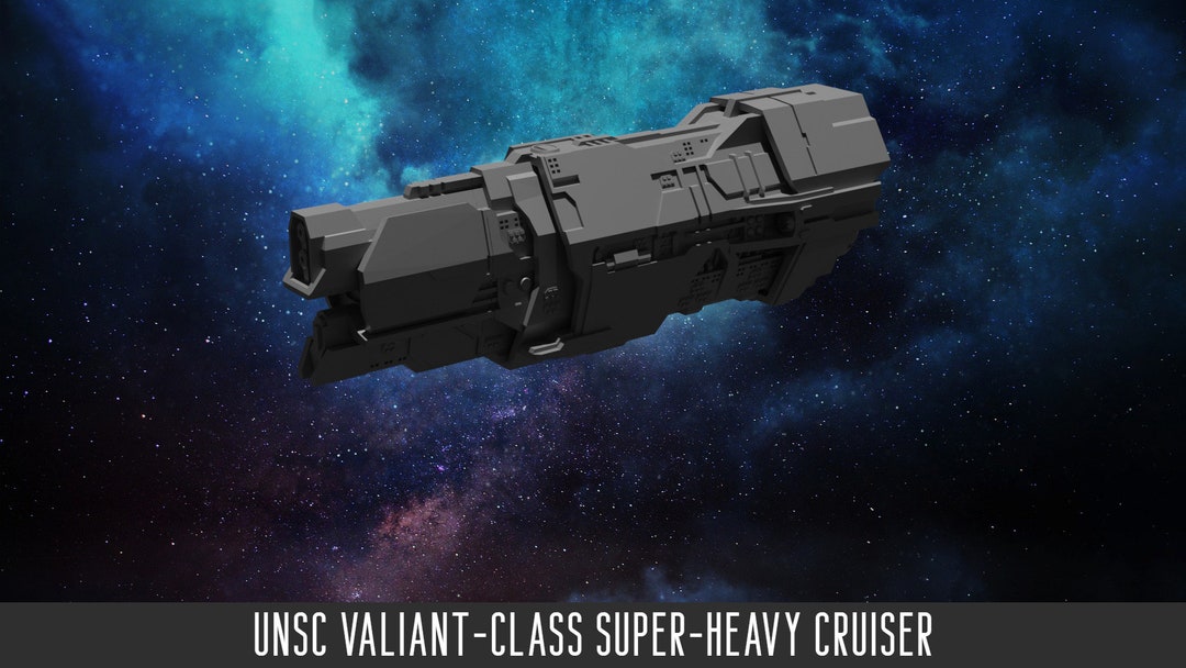 Halo Fleet Battles UNSC Valiant Heavy Cruiser - Etsy