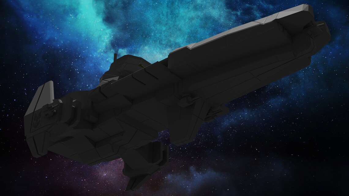 UNSC Ground Command Olympus-class Escort Carrier - Etsy