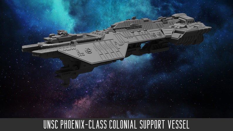 Halo Fleet Battles UNSC Phenix Class Heavy Carrier - Etsy