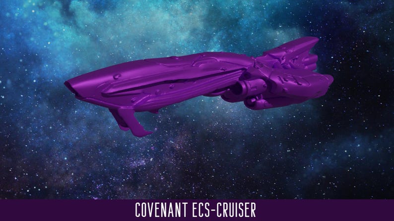 Covenant Ecs-cruiser Model Ship - Etsy