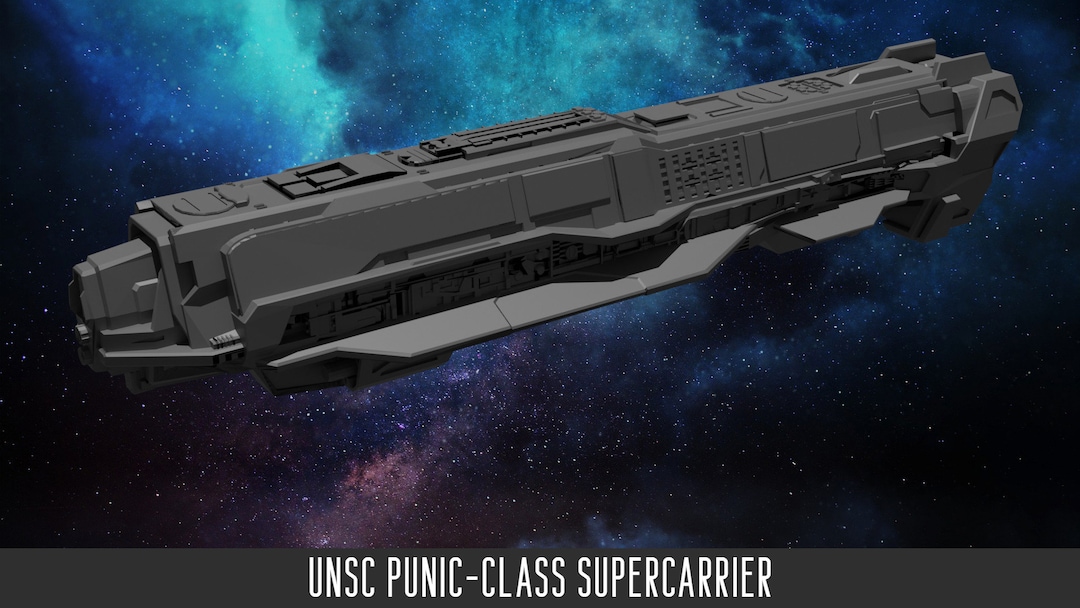 Halo Fleet Battles UNSC PUNIC Super Carrier - Etsy