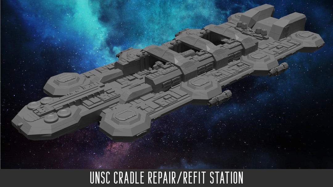 Halo Fleet Battles UNSC Cradle Repair/refit Station - Etsy