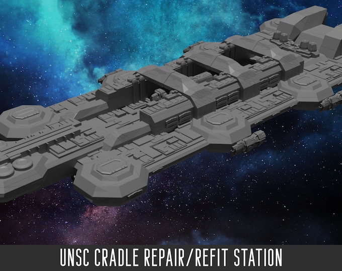 Halo Fleet Battles UNSC Cradle Repair/refit Station - Etsy