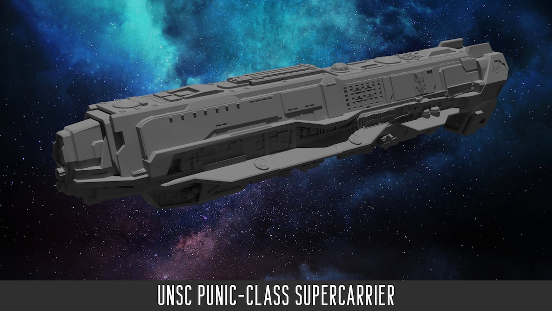 Halo Fleet Battles UNSC PUNIC Super Carrier - Etsy