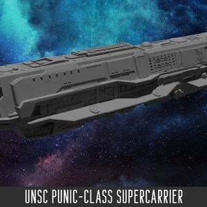 Halo Fleet Battles UNSC PUNIC Super Carrier - Etsy