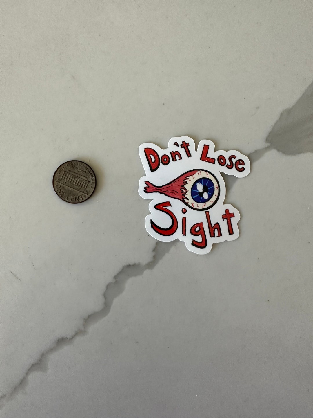 Don’t Lose Sight Eyeball Sticker - Etsy