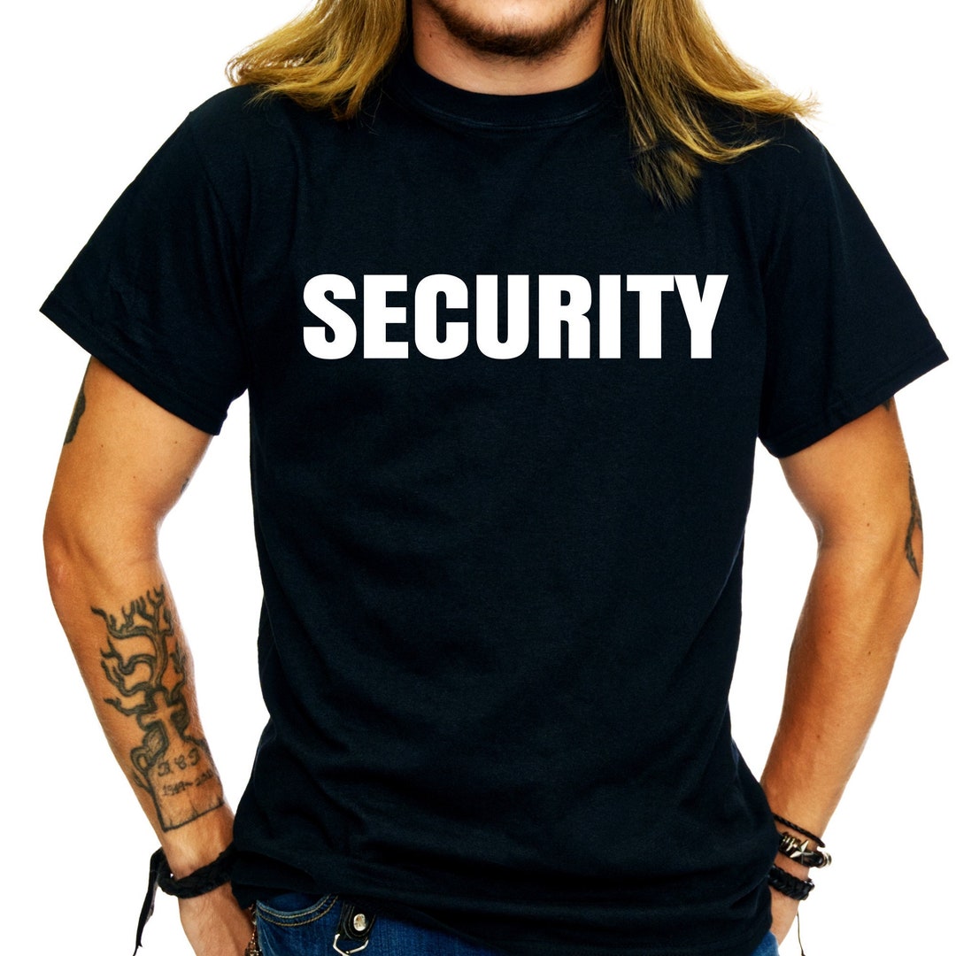 Security T Shirt, Security Shirts, Black Gray White Shirts - 702shirts ...