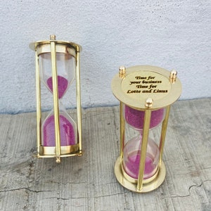 Engraved Hourglass Unity Hourglass Engraving Mini Sand Timer Custom ...