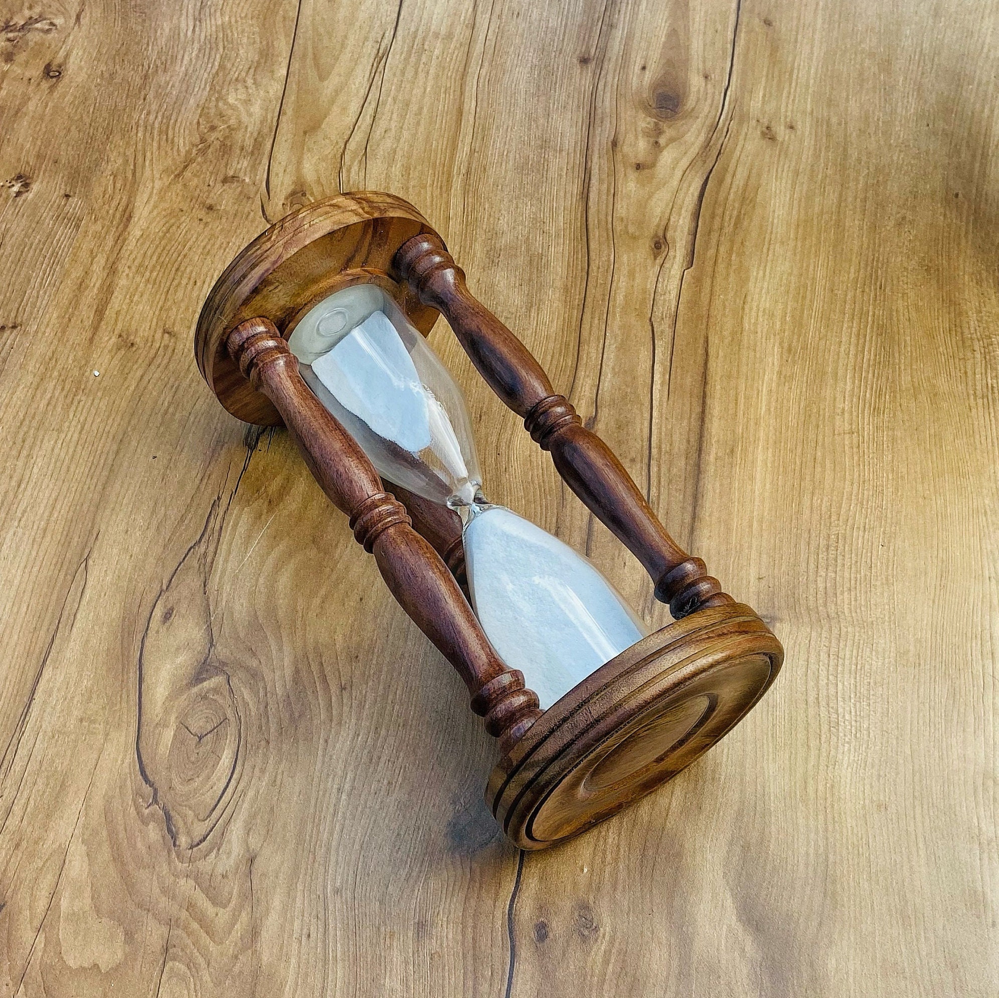 Antique Wooden Sand Timer Vintage Hourglass Handmade - Etsy