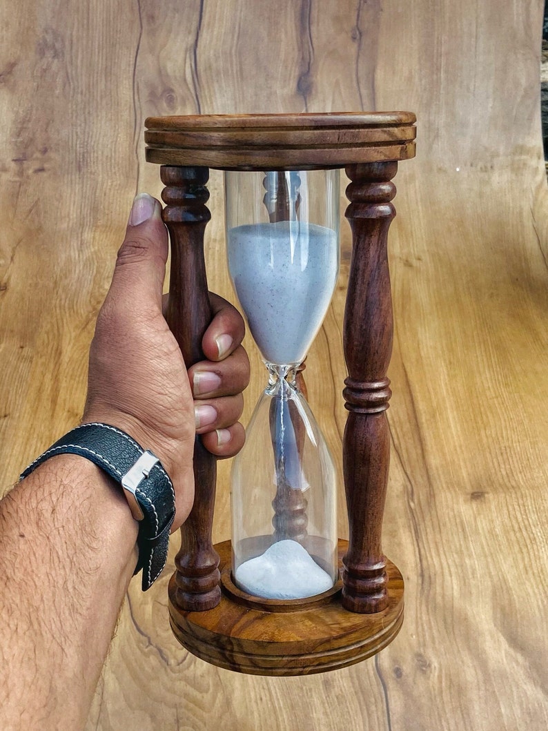 Antique Wooden Sand Timer Vintage Hourglass Handmade - Etsy