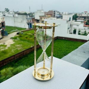 Personalized Wedding Ceremony Hourglass Sand Timer, Gold Brass Finish ...
