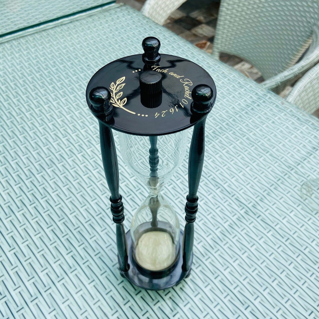 Engraved Hourglass Unity Hourglass Engraving Sand Timer Custom Engraved ...