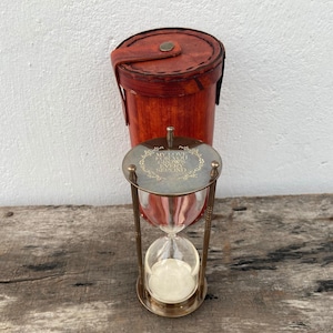 Personalized Sand Ceremony Hourglass: Brass & Glass Unity Sand Timer - Etsy