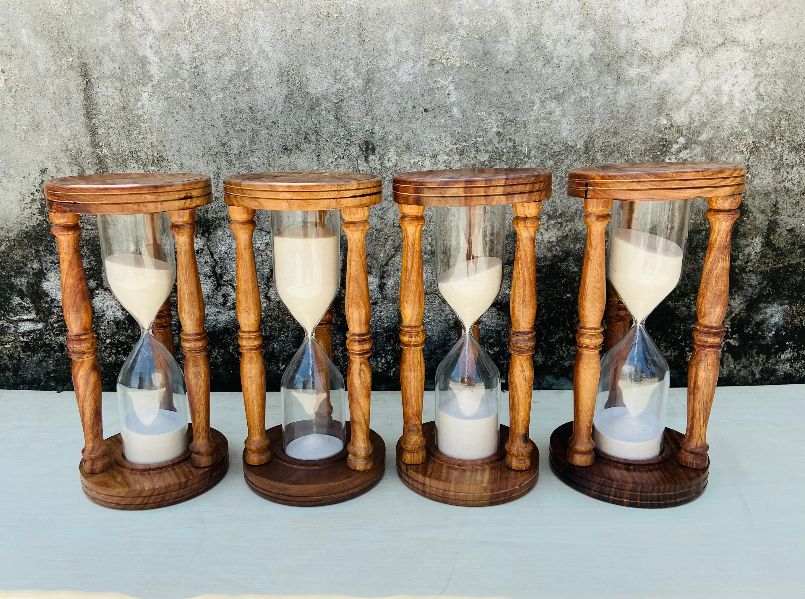 Antique Wooden Sand Timer Vintage Hourglass Handmade - Etsy