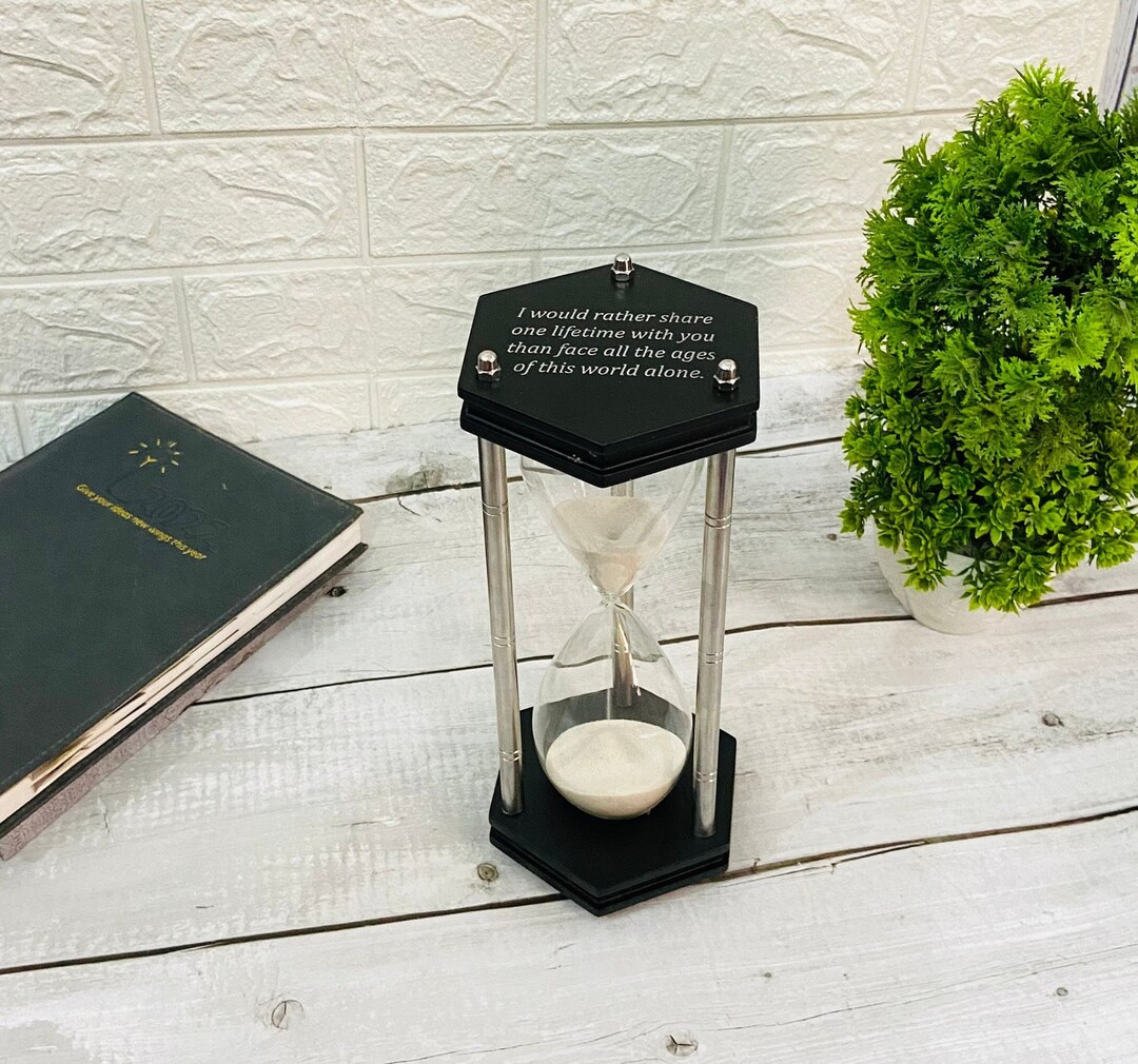 Engraved Hourglass Unity Hourglass Engraving Sand Timer Custom Engraved ...