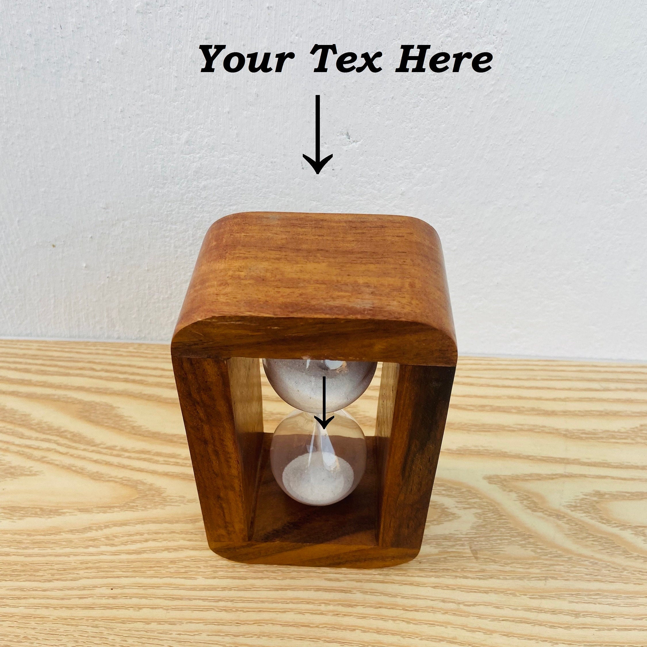 Personalized Hour Glass Engraved Wooden Hour Glass - Etsy