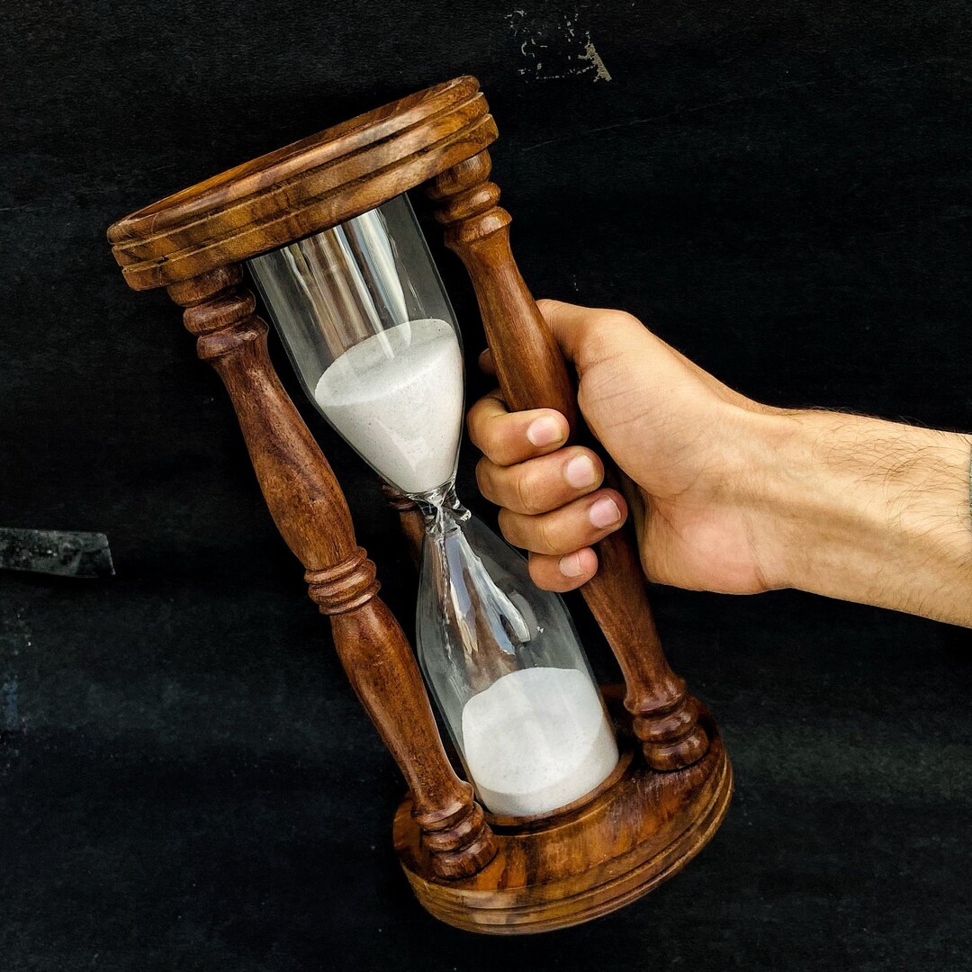 Antique Wooden Sand Timer Vintage Hourglass Handmade - Etsy