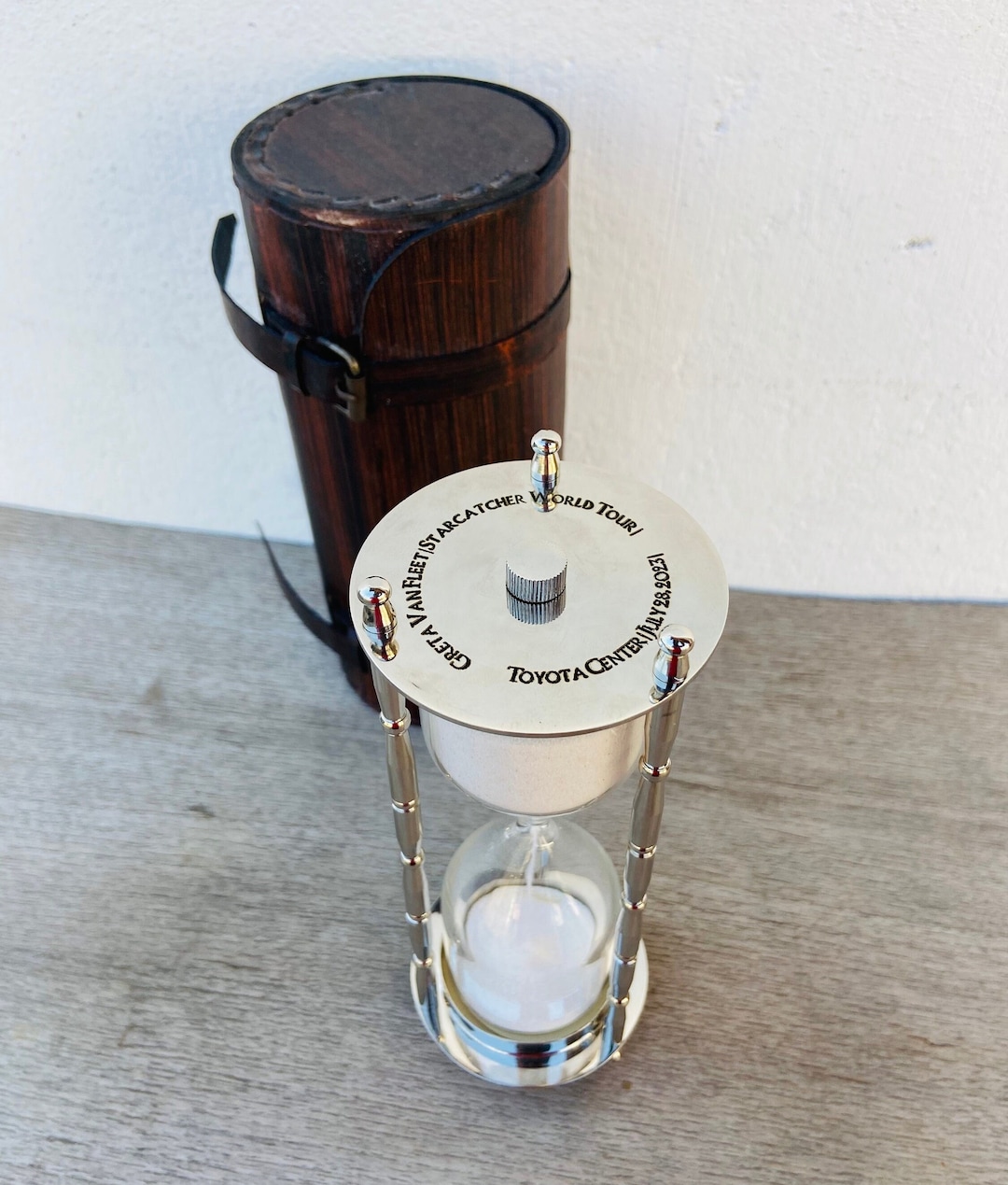 Personalized Sand Ceremony Hourglass: Brass & Glass Unity Sand Timer - Etsy