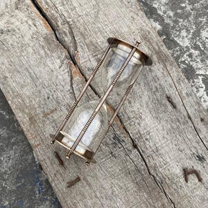 Personalized Sand Ceremony Hourglass: Brass & Glass Unity Sand Timer - Etsy