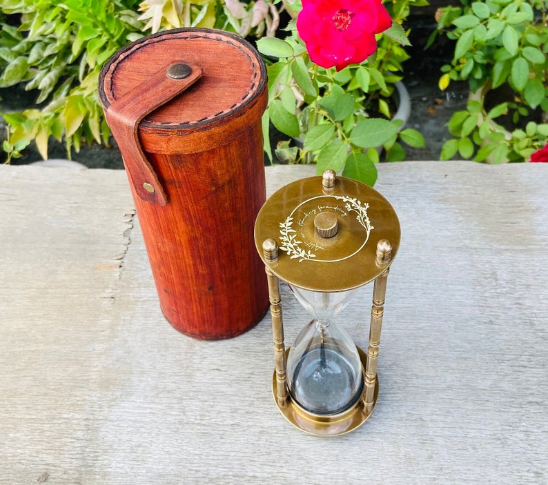 Personalized Hourglass, Wedding Set With Lather Box, Unity Ceremony ...