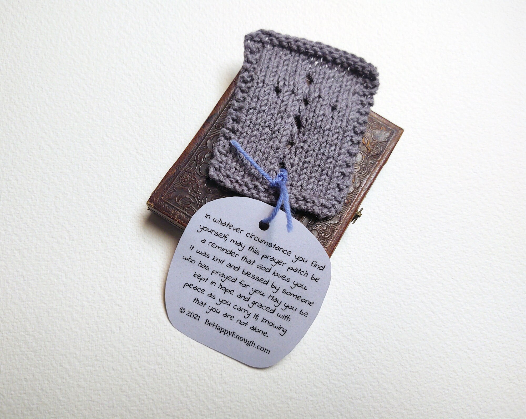 Prayer Cloth / Prayer Patch (knitted) With Laminated Prayer (mini Size ...