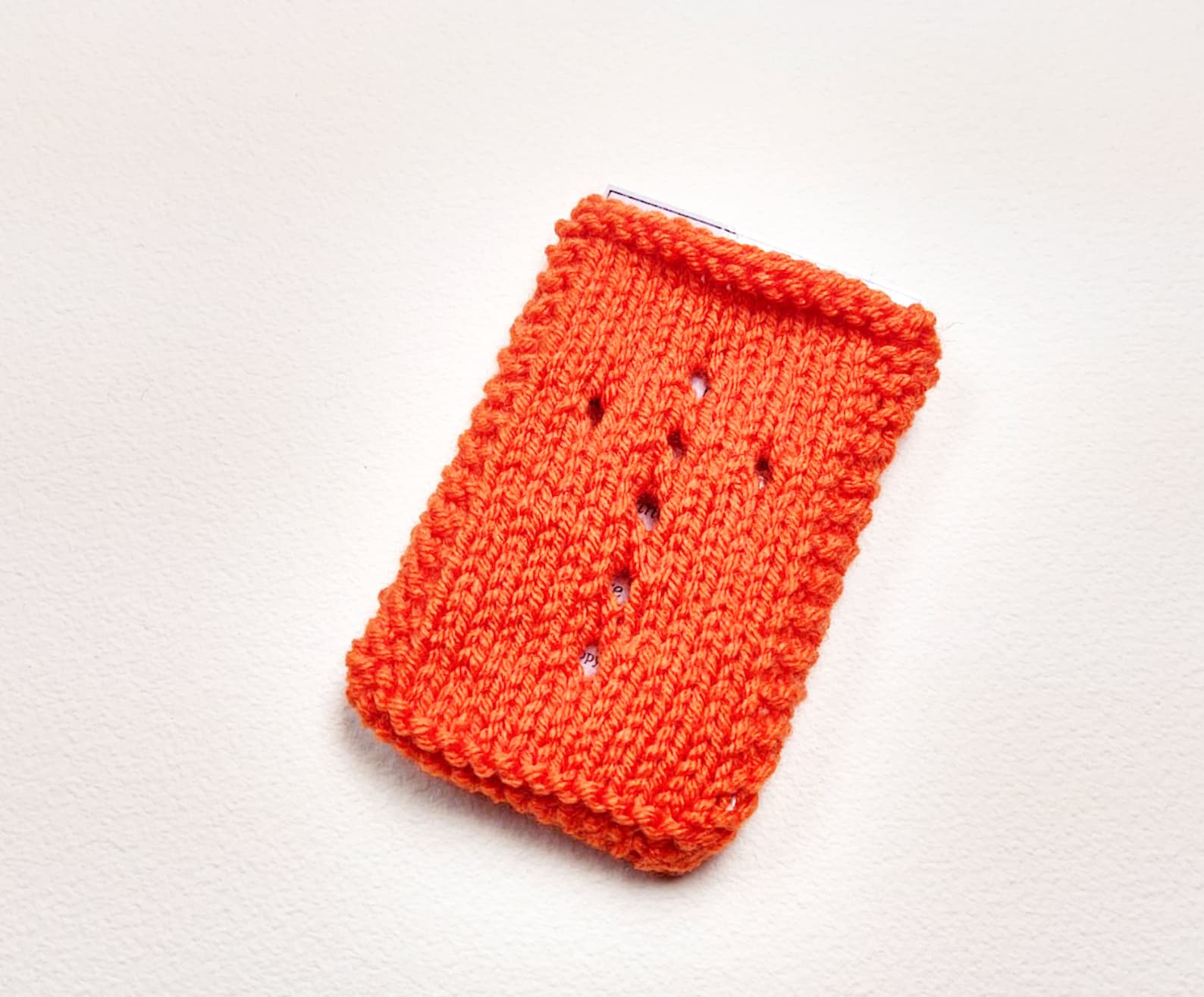 Hand-knit Prayer Card Holder With Laminated Card - Etsy