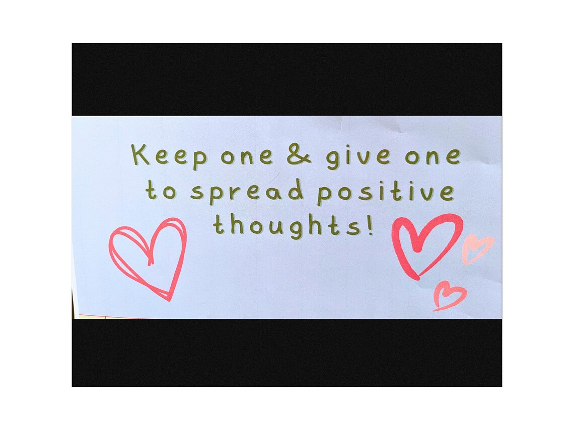 Positive Tear off Message Flyer - Instant Downloadable - Etsy