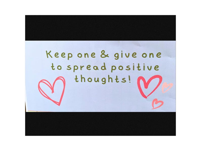 Positive Tear off Message Flyer - Instant Downloadable - Etsy