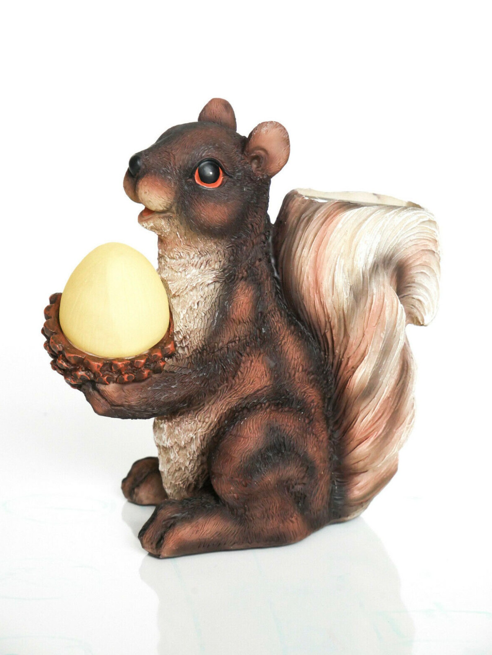 Solar Powered Squirrel Light LED Garden Ornament Outdoor | Etsy