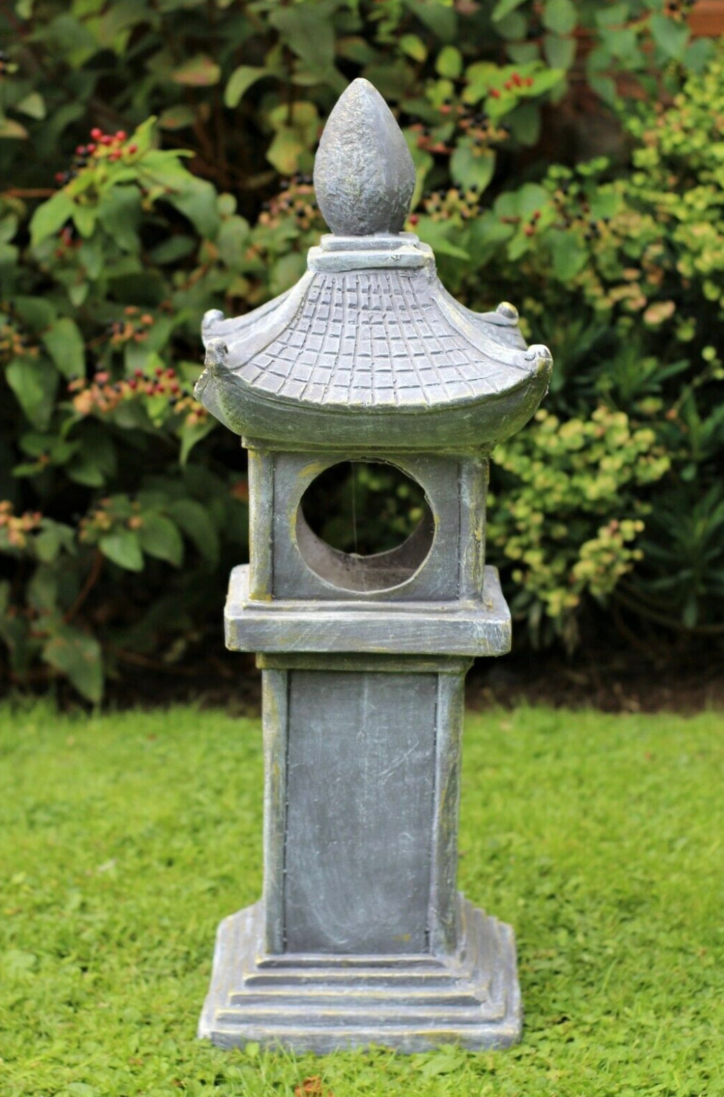 Garden Ornament Solar Lantern Pagoda Chinese Japanese Lantern Etsy