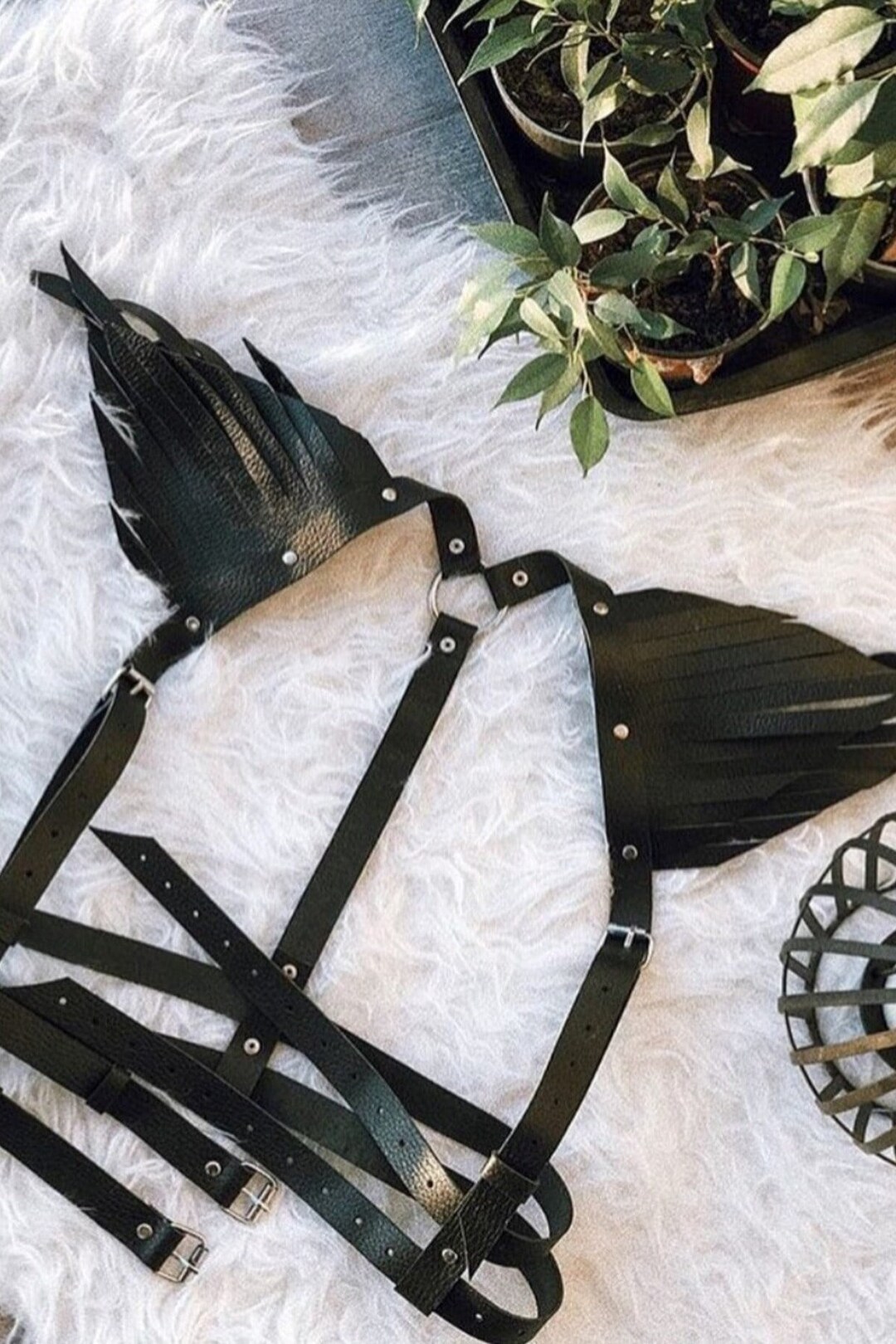 Leather Wings Women Harness Shoulder Harness Cosplay Wings - Etsy