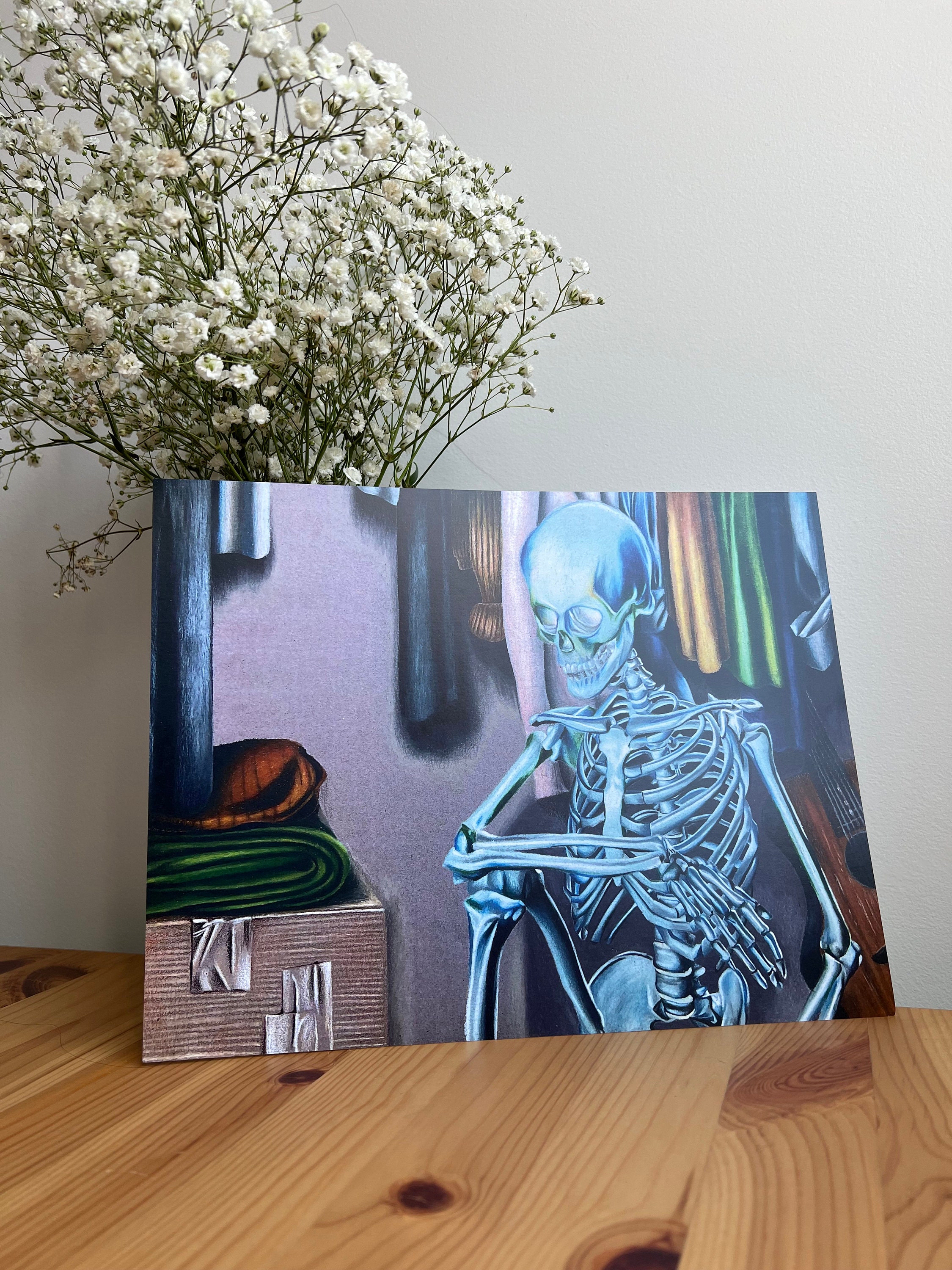 Bones Art Print Skeleton Art Print Anatomical Art - Etsy