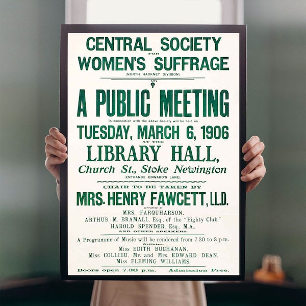Suffragette Poster - Etsy