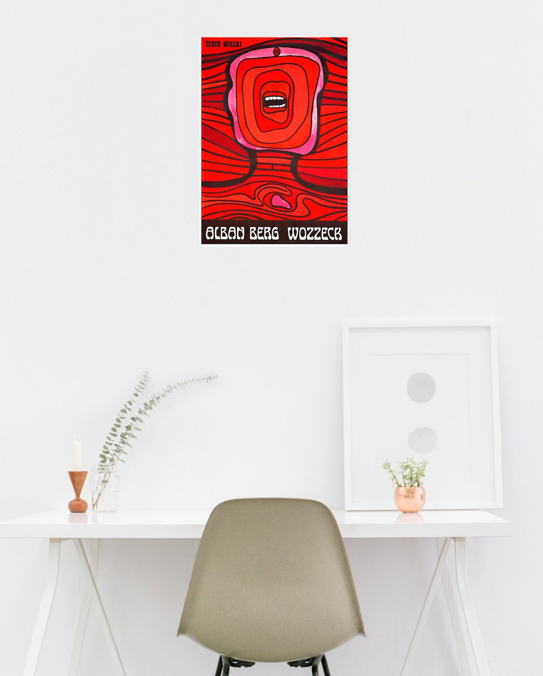 Wozzeck 1964 POSTER PRINT A5A2 Jan Lenica Vintage Abstract Opera Advert ...