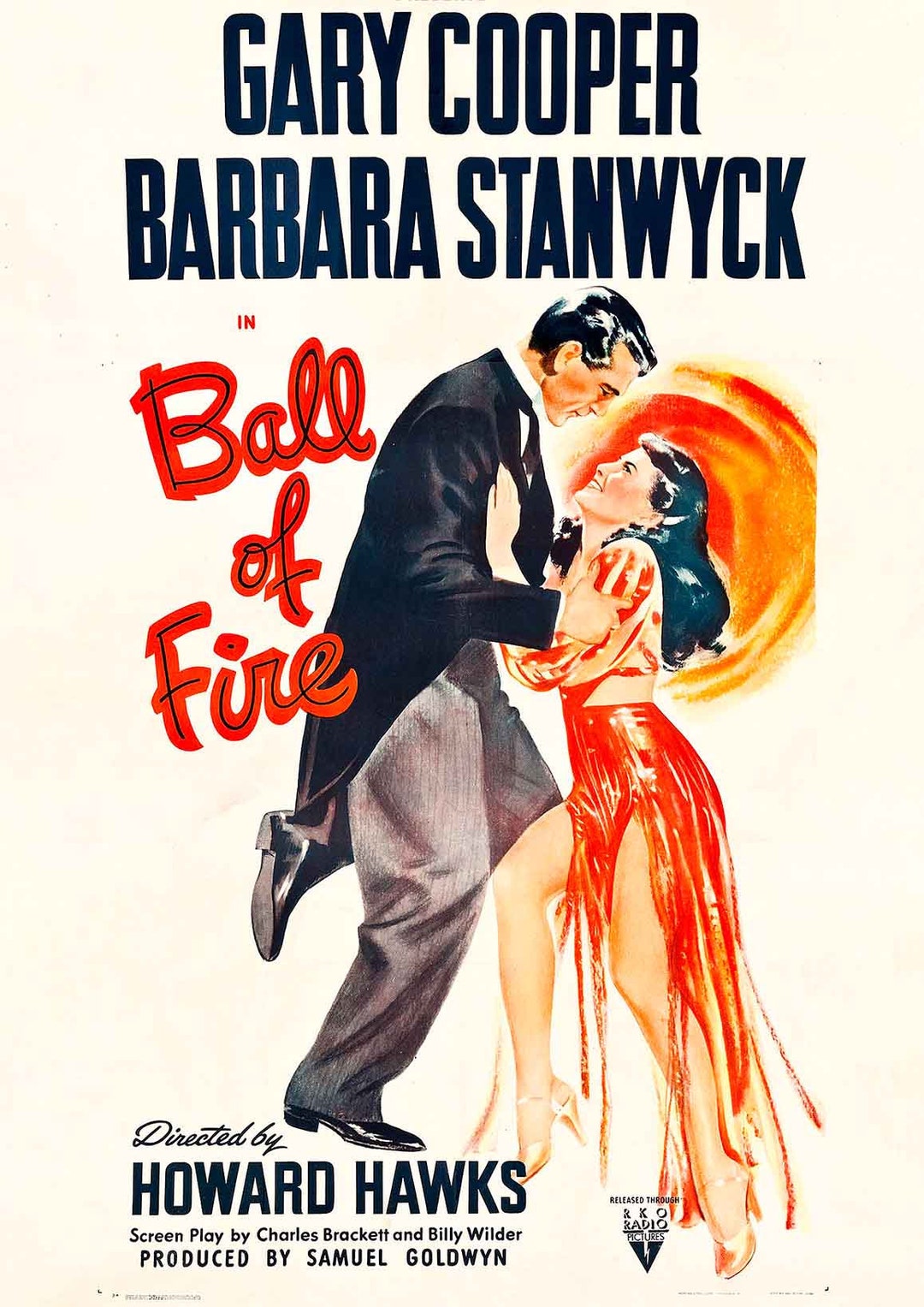 Ball of Fire 1941 Movie POSTER PRINT A5-A1 Hollywood Classic Romantic ...