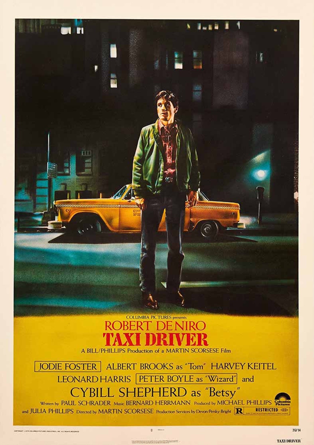 Affiche de film de 1976 pour chauffeur de taxi, impression A5-A2 des ...