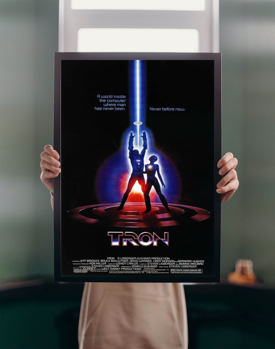 Tron 1982 Movie POSTER PRINT A5-A2 80s Si-fi Cult Classic Jeff Bridges ...